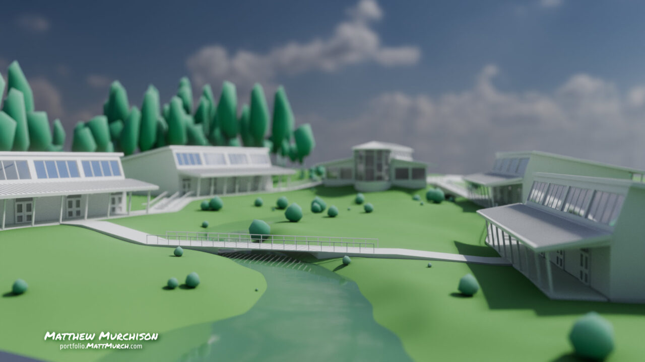 Nature Study Center Maquette & Massing Model – Matt Murch: 3D Art