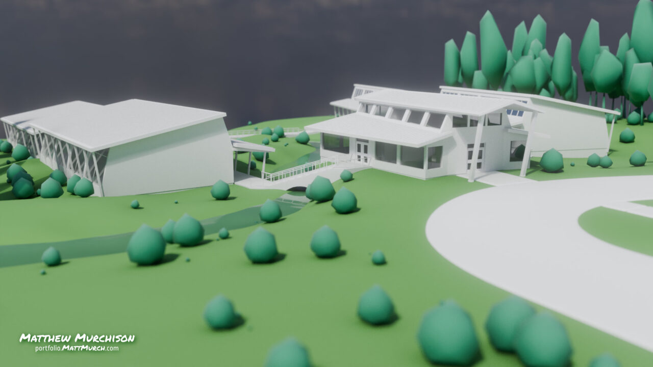 Nature Study Center Maquette & Massing Model – Matt Murch: 3D Art
