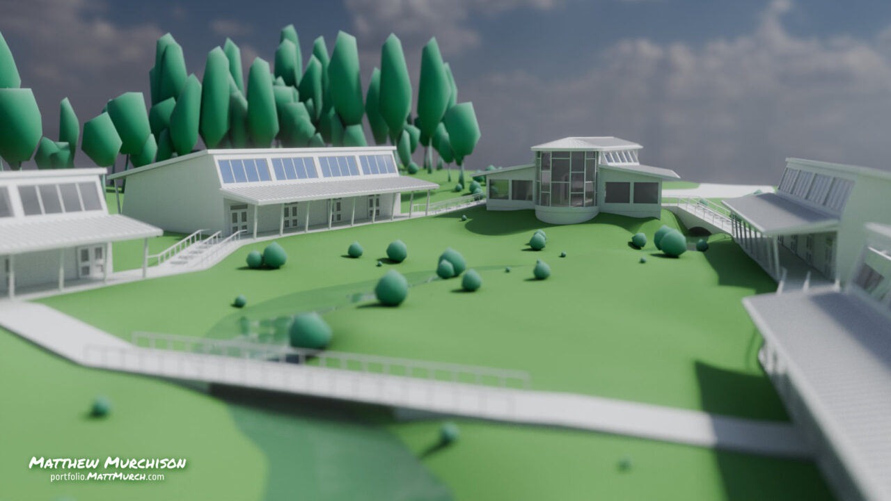 Nature Study Center Maquette & Massing Model – Matt Murch: 3D Art