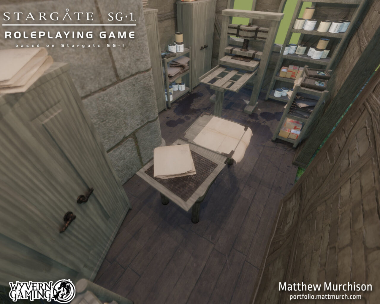 Stargate RPG: Human District Battle Maps – Matt Murch: 3D Art