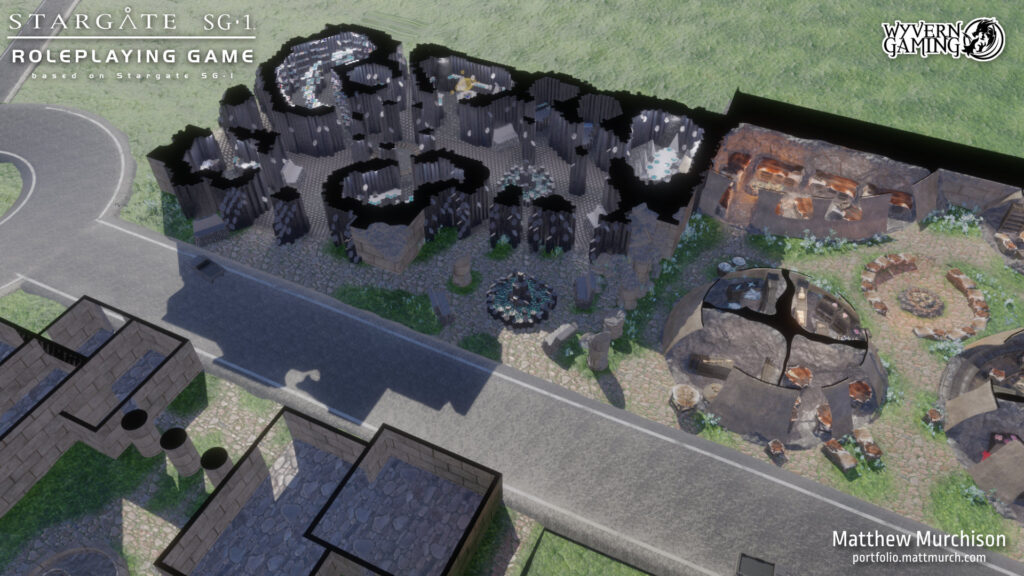 Stargate RPG: Tok’ra District Battle Maps – Matt Murch: 3D Art