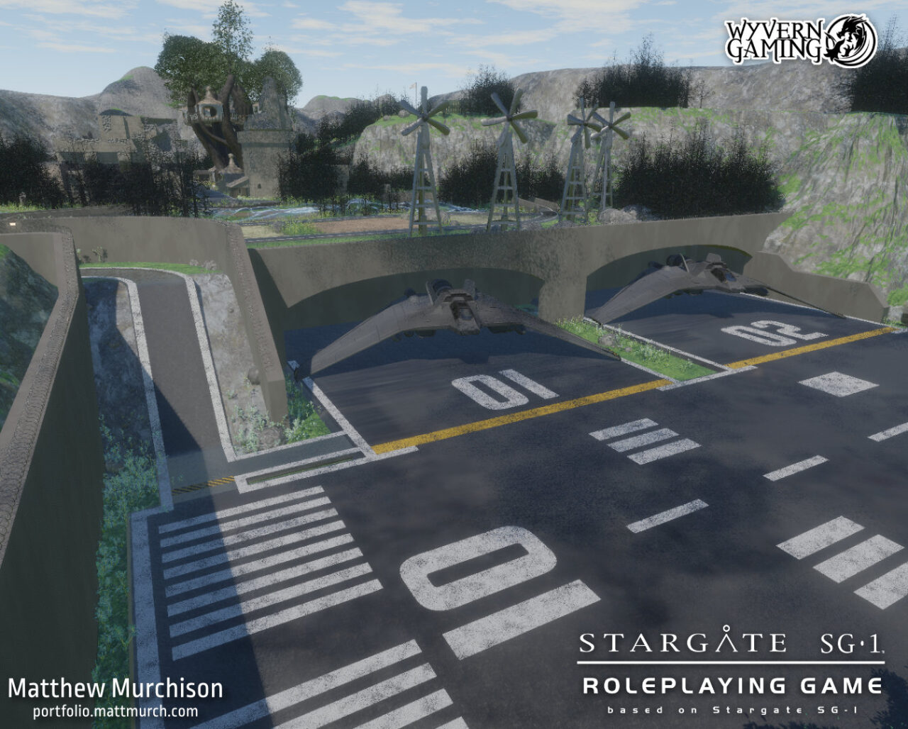 Stargate RPG: Phoenix Site Base Battle Maps – Matt Murch: 3D Art